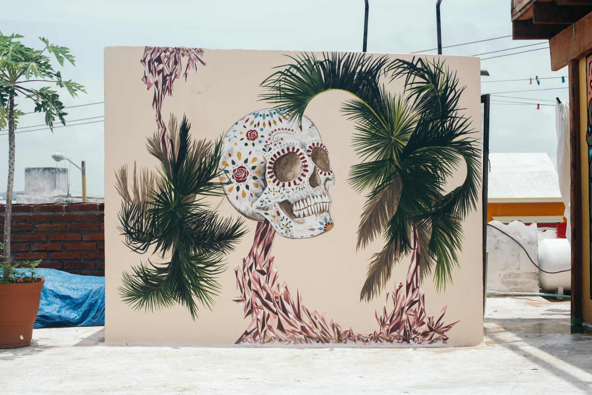 Sugar Skull mural. Mazatlán, México: 'Towards the Kingdom on the island ...